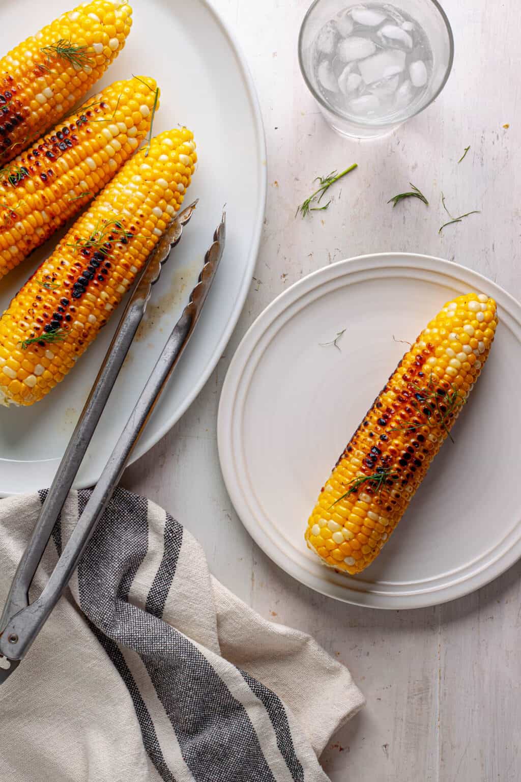 Skillet Charred Corn on the Cob - The Real Recipes